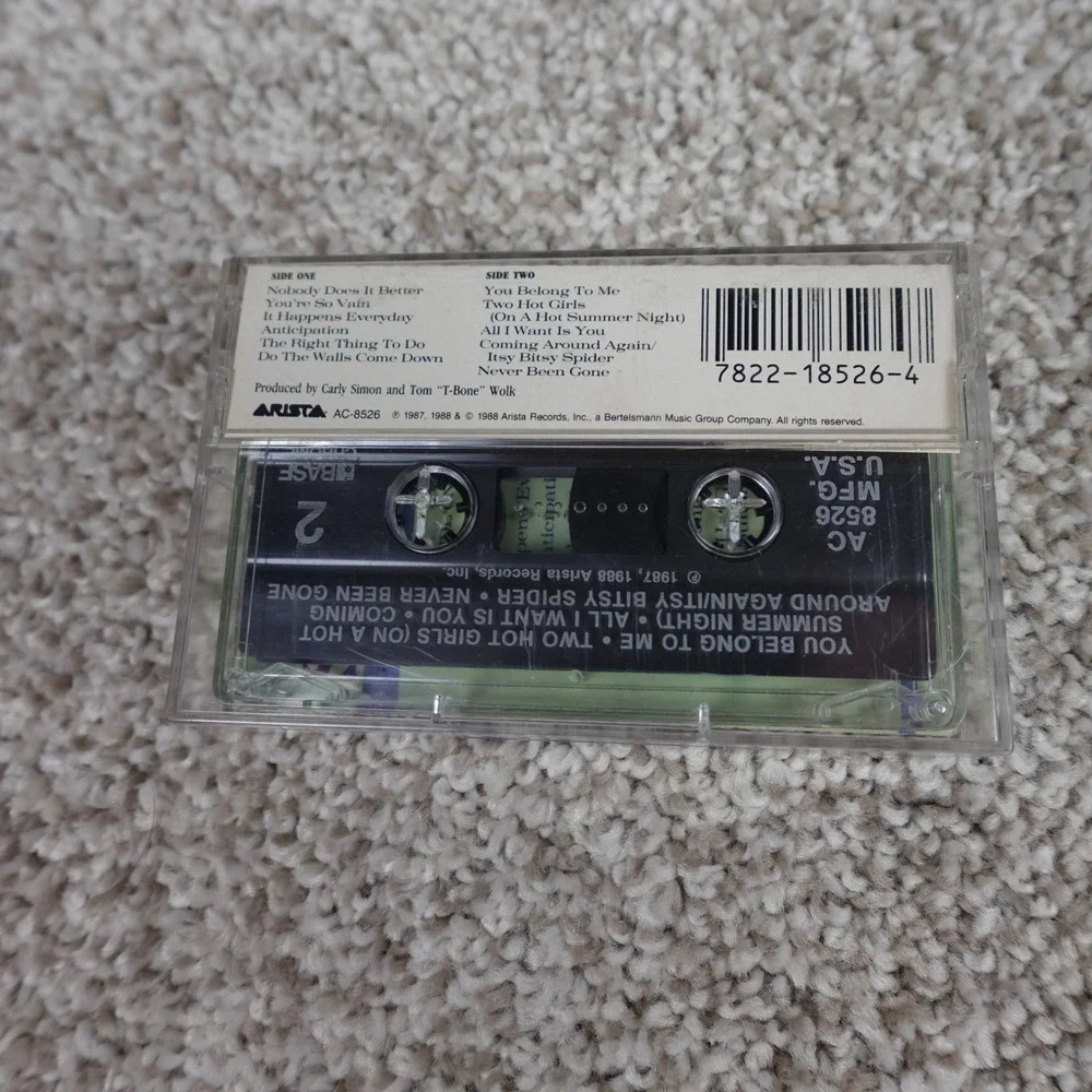 Arista | Media | Carly Simon Greatest Hits Live Cassette Tape Arista ...
